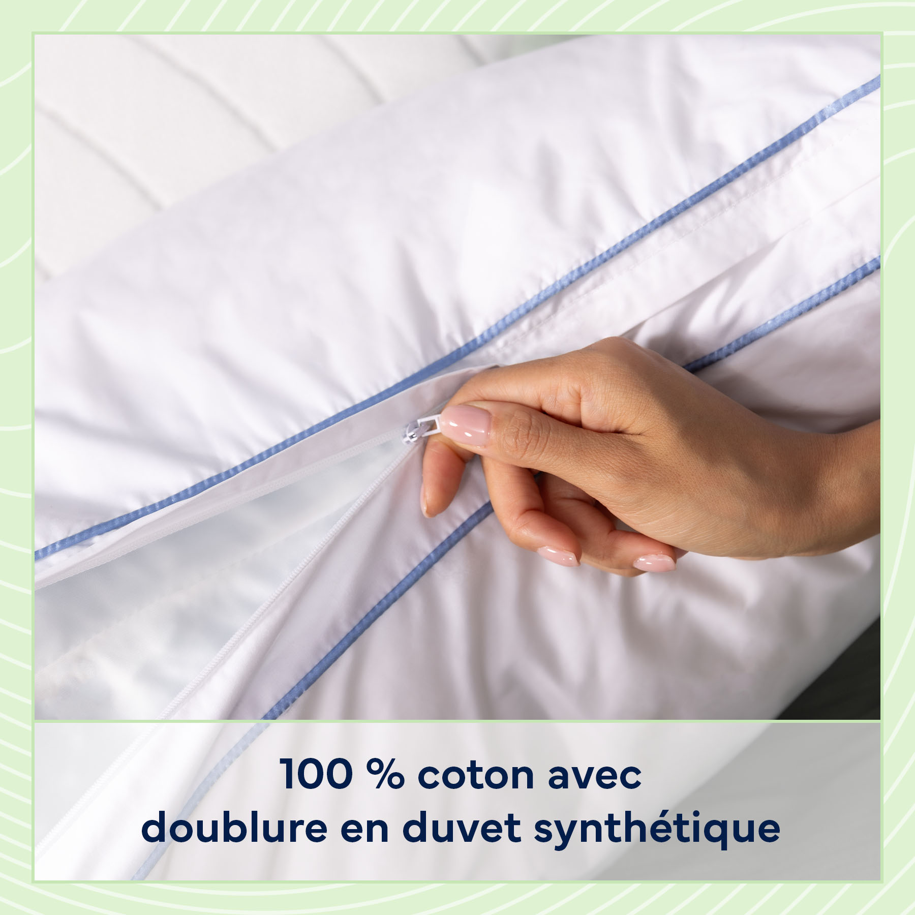 Oreiller ajustable en mousse mémoire – Confort personnalisé